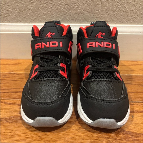 And1 | Shoes | And Kids Black And Red Hightop Sneakers Nwot | Poshmark